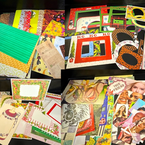 Hand Crafted | Office | Giant 25 Magazine Cutouts Cardstock Greeting ...